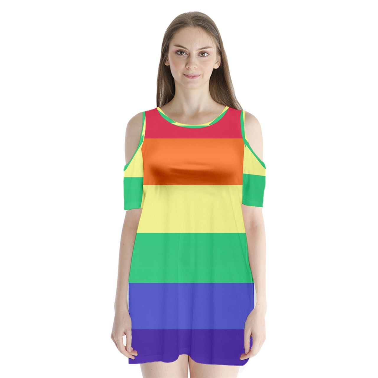 LGBTQ Rainbow Pride #12 Shoulder Cutout Velvet One Piece – Luxtrini, LLC